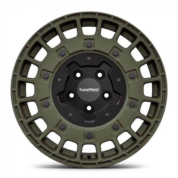 18" SuperMetal Rig Battle Green Alloy Wheels - Van Wheels