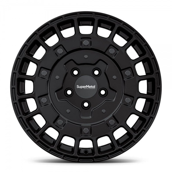 18" SuperMetal Rig Matt Black Alloy Wheels - Van Wheels