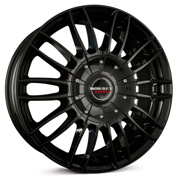 18" Borbet CW3 Glossy Black Alloy Wheels - Van Wheels