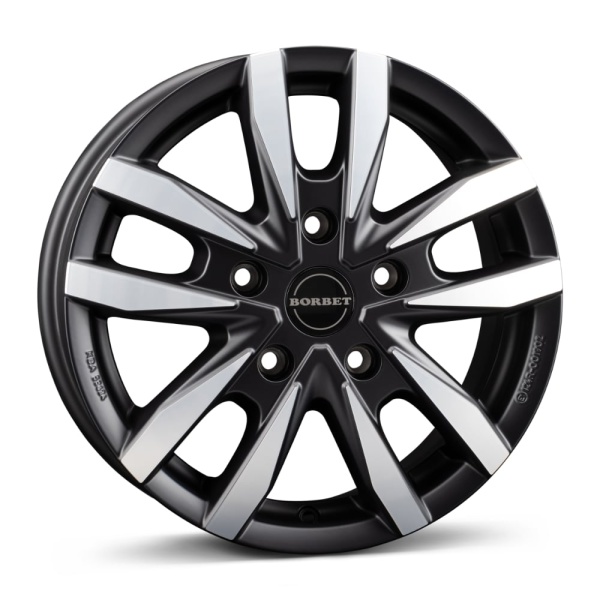 16" Borbet CW5 Mistral Anthracite Glossy Alloy Wheels - Van Wheels