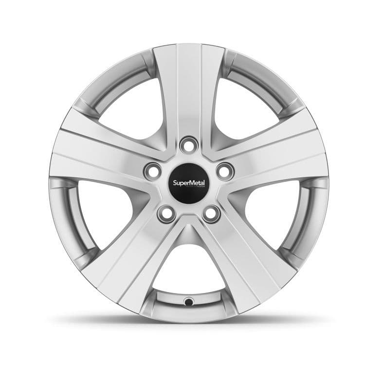 15" SuperMetal Hammer Silver Alloy Wheels - Van Wheels