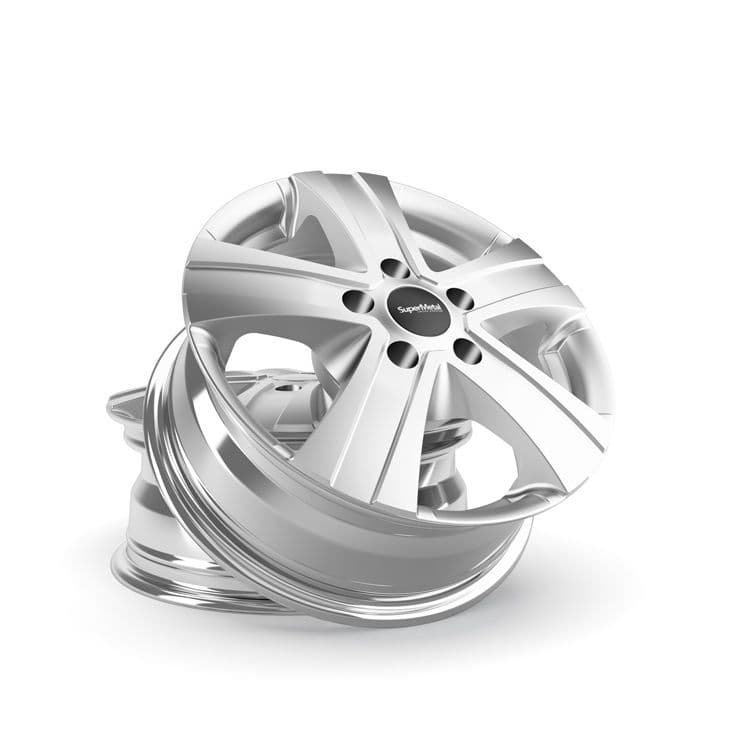 15" SuperMetal Hammer Silver Alloy Wheels - Van Wheels