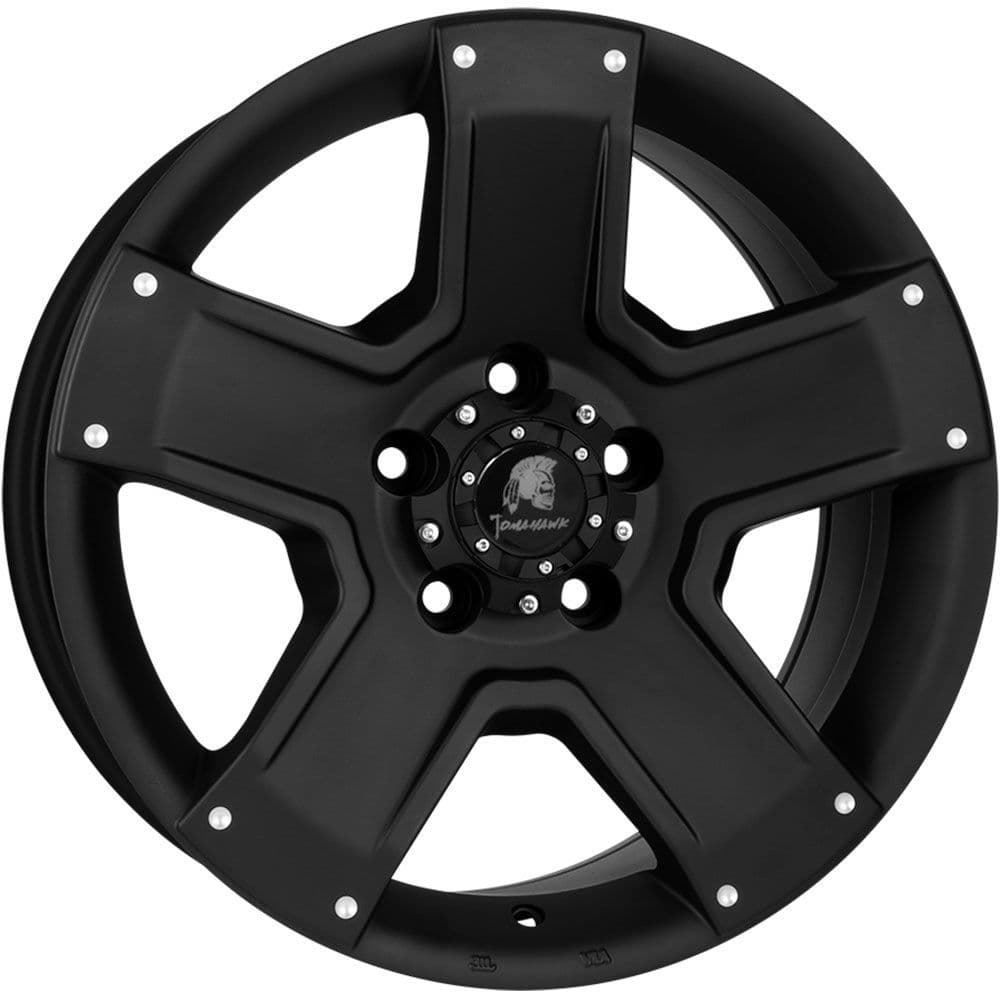 17" Tomahawk Outlaw Matt Black Alloy Wheels - Van Wheels