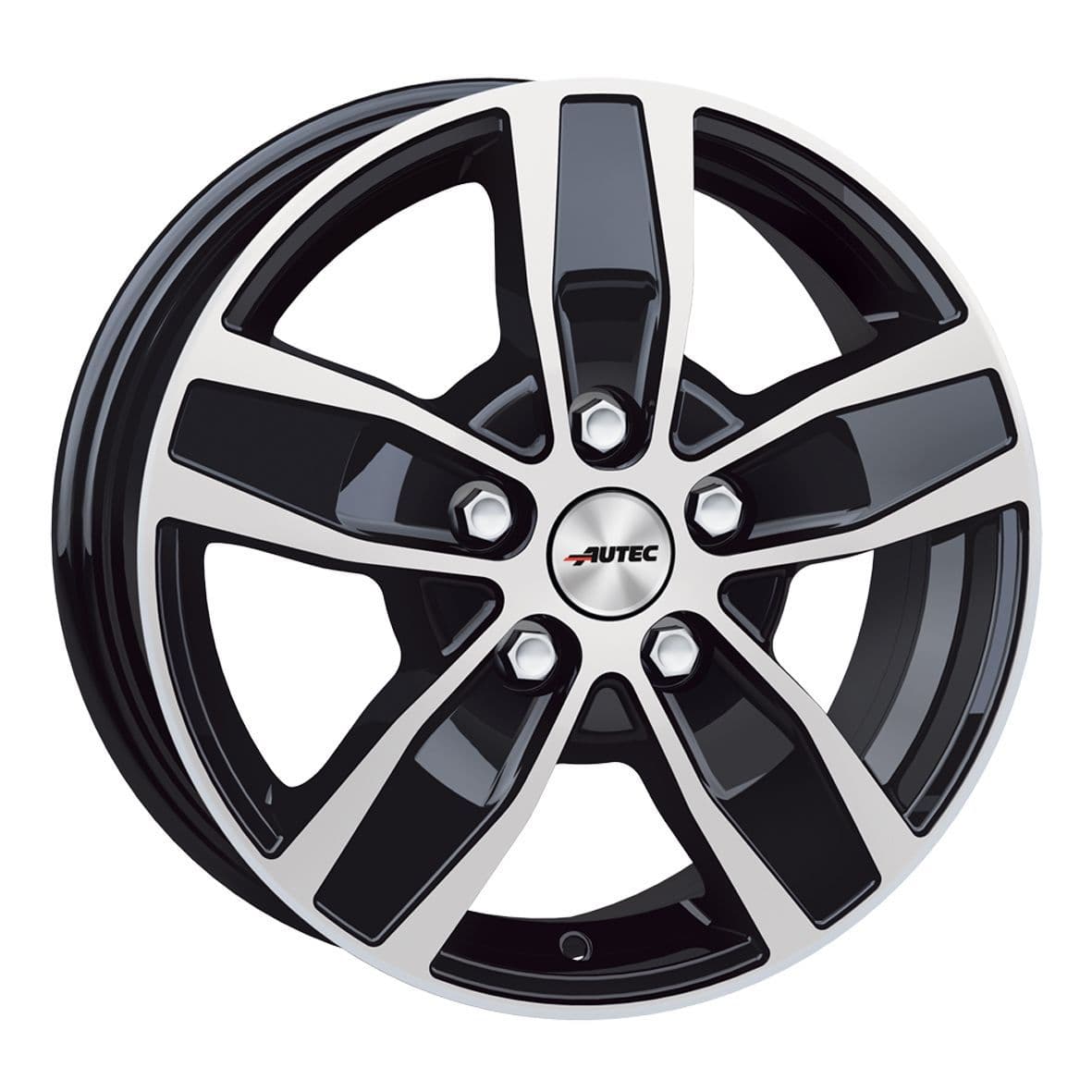 18" Autec Quantro Black Polished Alloy Wheels - Van Wheels