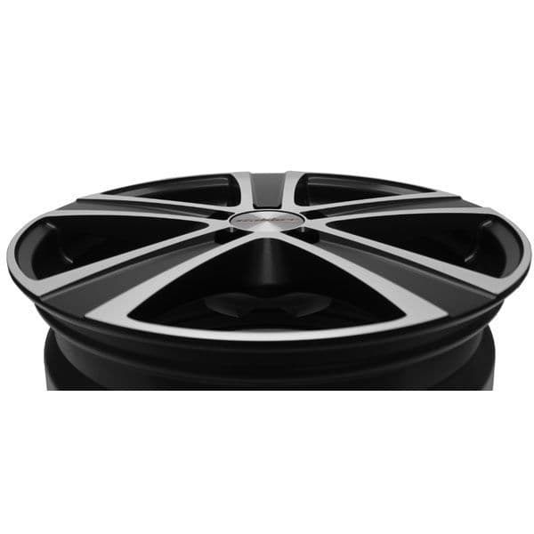 18" Calibre Highway Matt Black Polished Face Alloy Wheels - Van Wheels