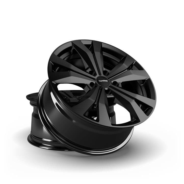 18" SuperMetal Bullet Satin Black Alloy Wheels - Van Wheels