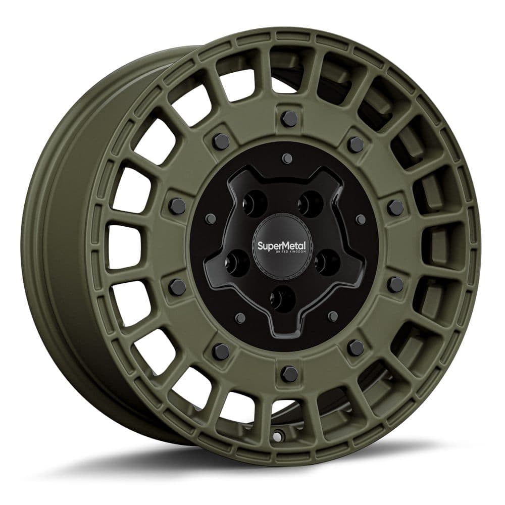 18" SuperMetal Rig Battle Green Alloy Wheels - Van Wheels