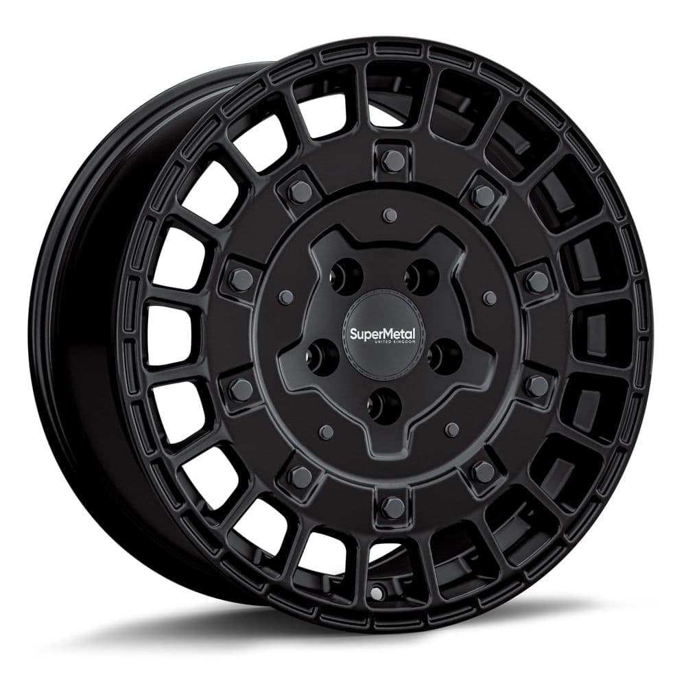 18" SuperMetal Rig Matt Black Alloy Wheels - Van Wheels