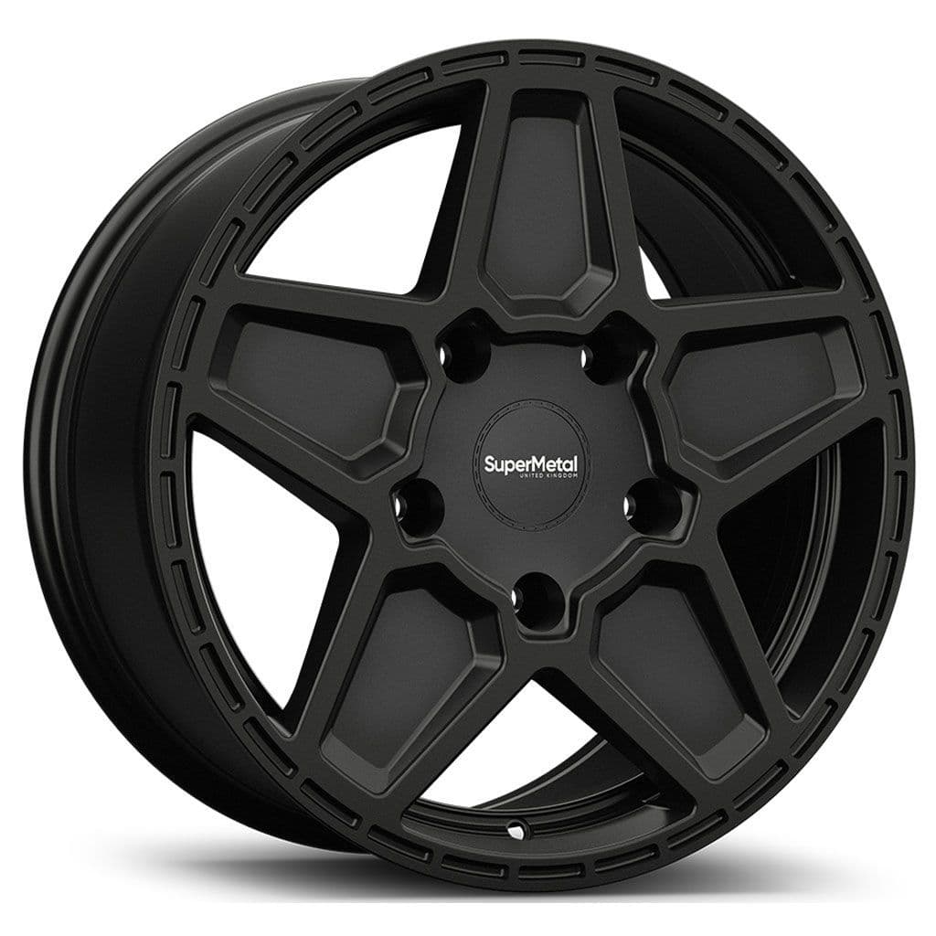 18" SuperMetal Rocket Matt Black Alloy Wheels - Van Wheels