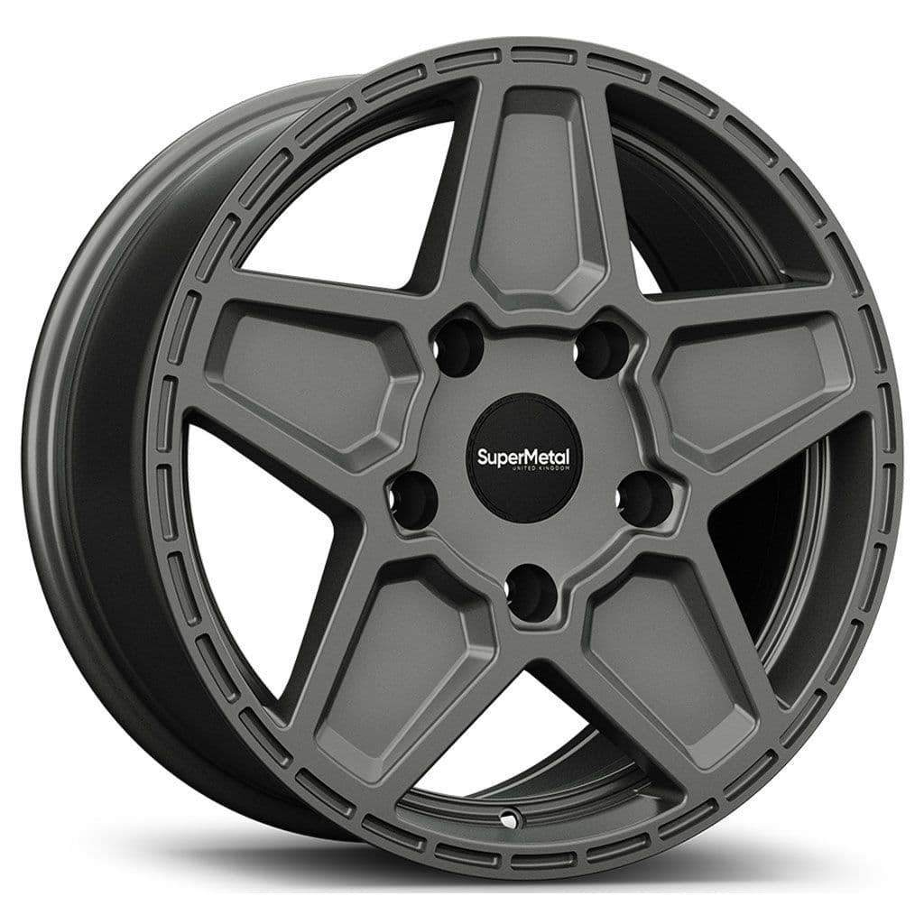 18" SuperMetal Rocket Ultra Matt Grey Alloy Wheels - Van Wheels