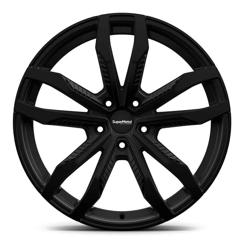 20" SuperMetal Fin Matt Black Alloy Wheels - Van Wheels