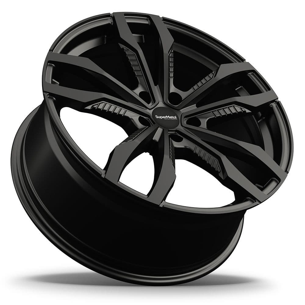 20" SuperMetal Fin Matt Black Alloy Wheels - Van Wheels