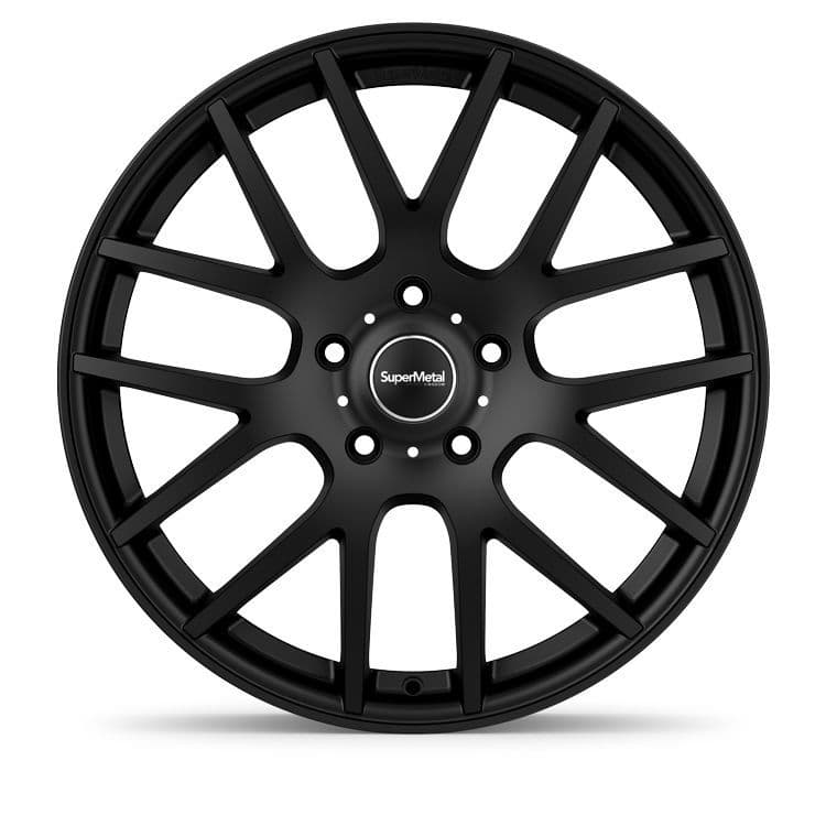 20" SuperMetal Trident Matt Black Alloy Wheels - Van Wheels