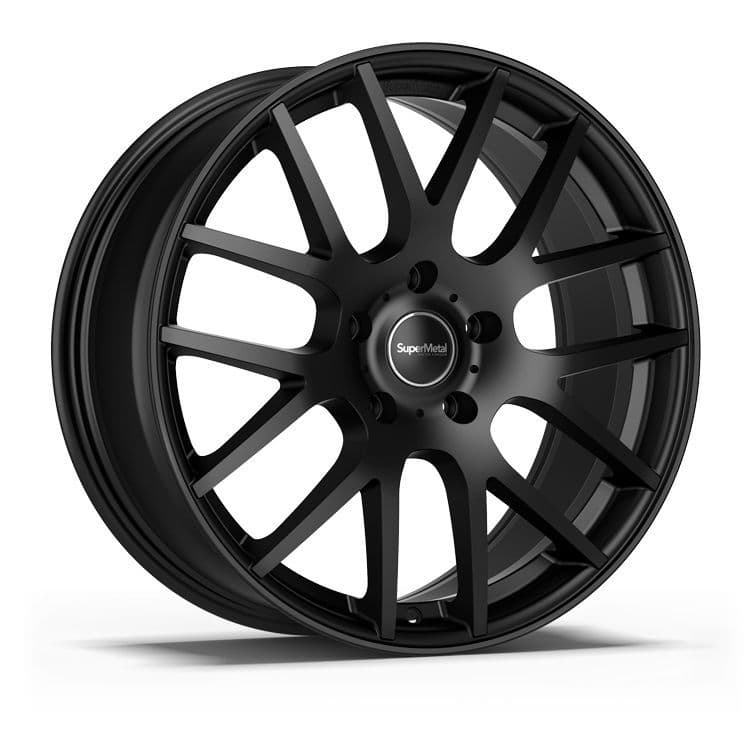 20" SuperMetal Trident Matt Black Alloy Wheels - Van Wheels
