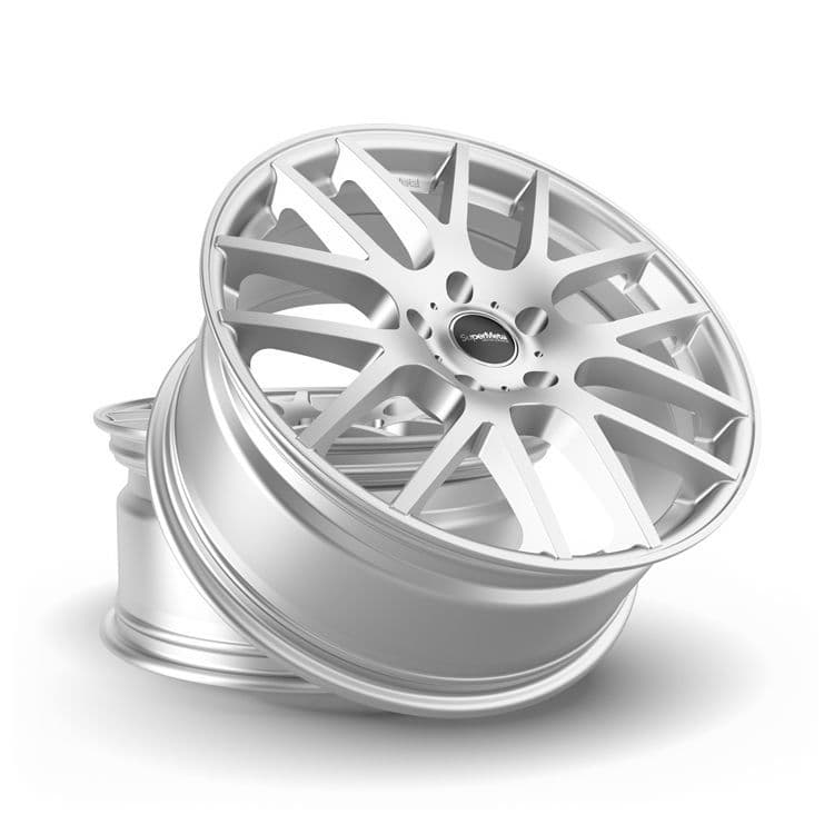 20" SuperMetal Trident Silver Alloy Wheels - Van Wheels
