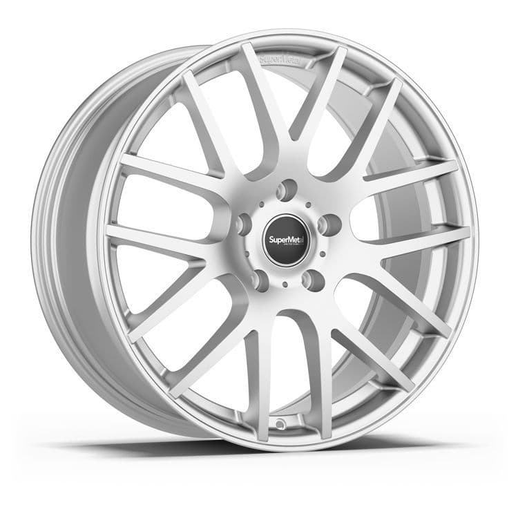 20" SuperMetal Trident Silver Alloy Wheels - Van Wheels