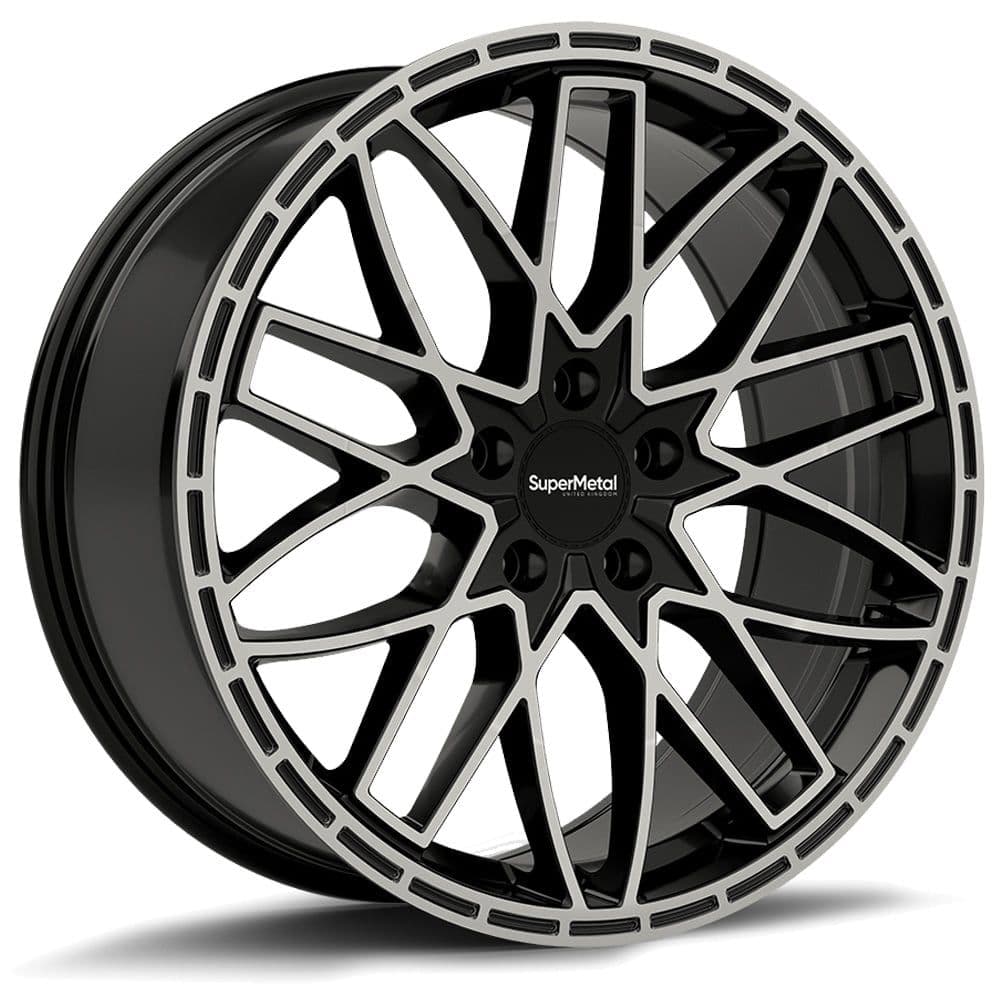 20" SuperMetal Vane Gloss Black Polished Alloy Wheels - Van Wheels