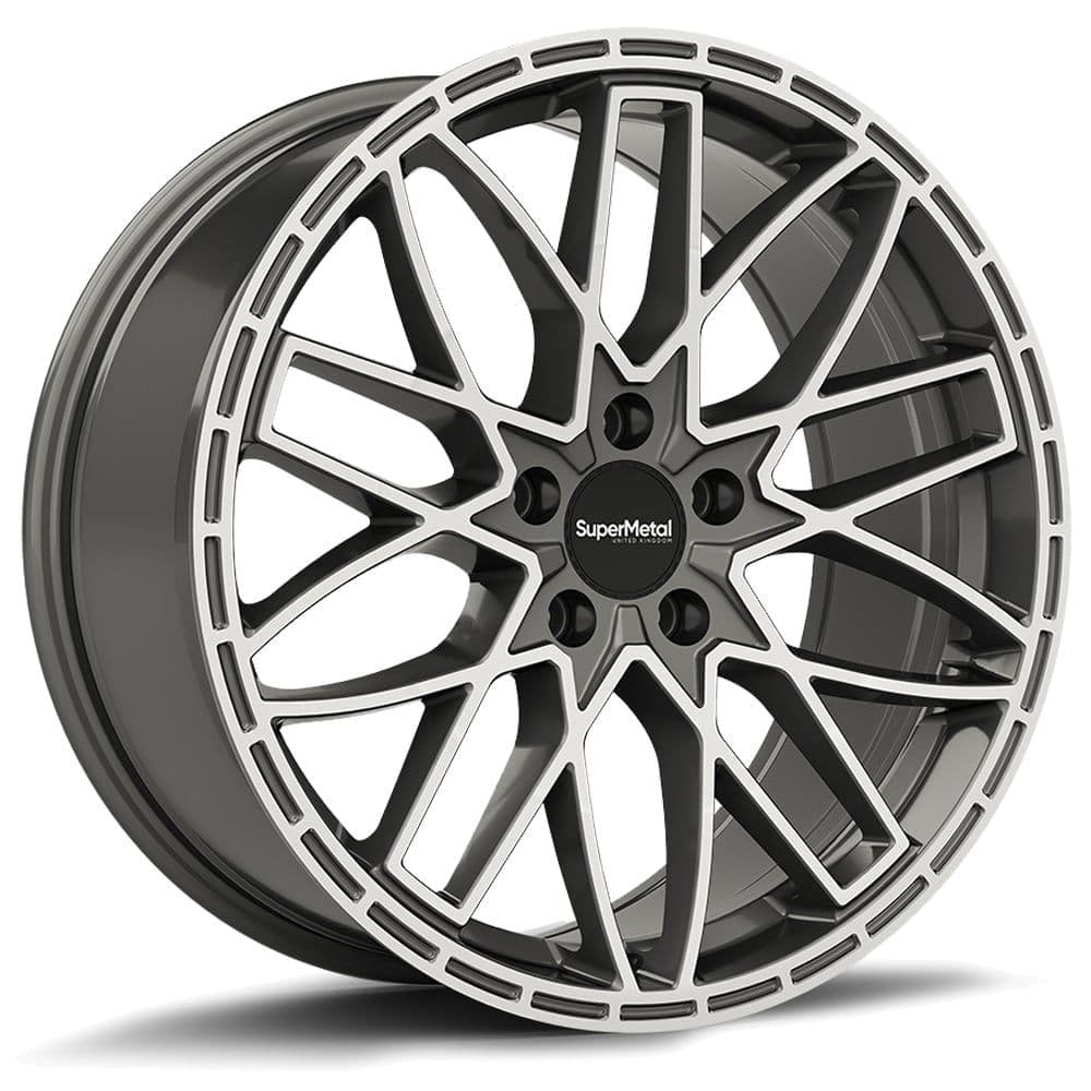 20" SuperMetal Vane Gloss Grey Polished Alloy Wheels - Van Wheels