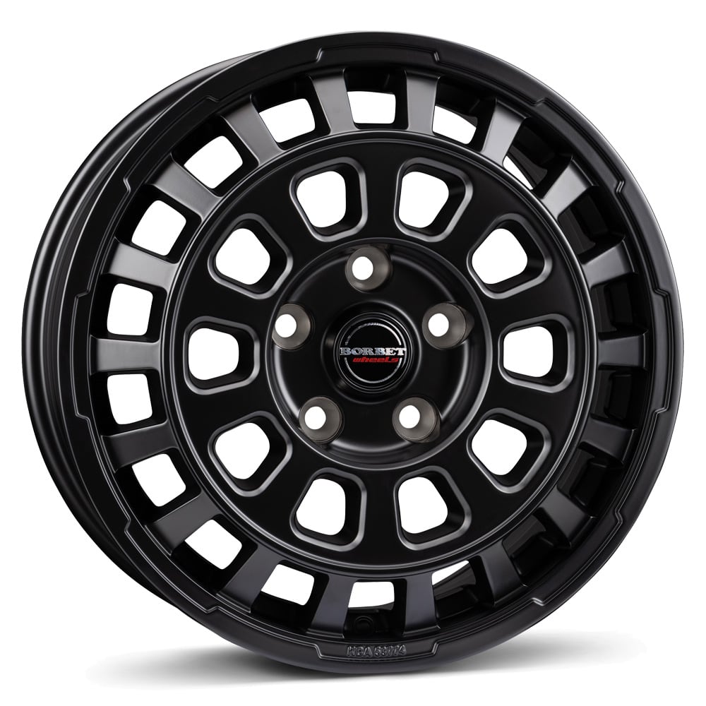 18" Borbet CW7 Matt Black Alloy Wheels - Van Wheels