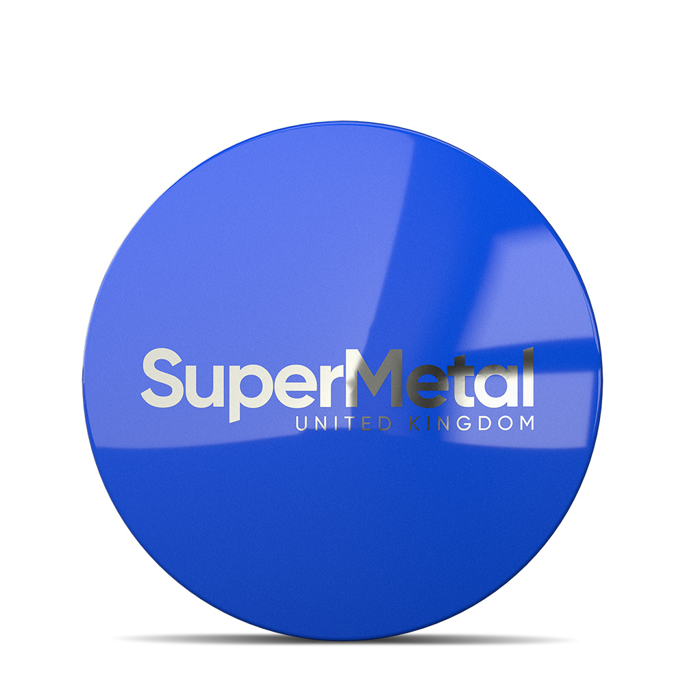 SuperMetal Centre Cap (D60) - Gloss Blue - Van Wheels
