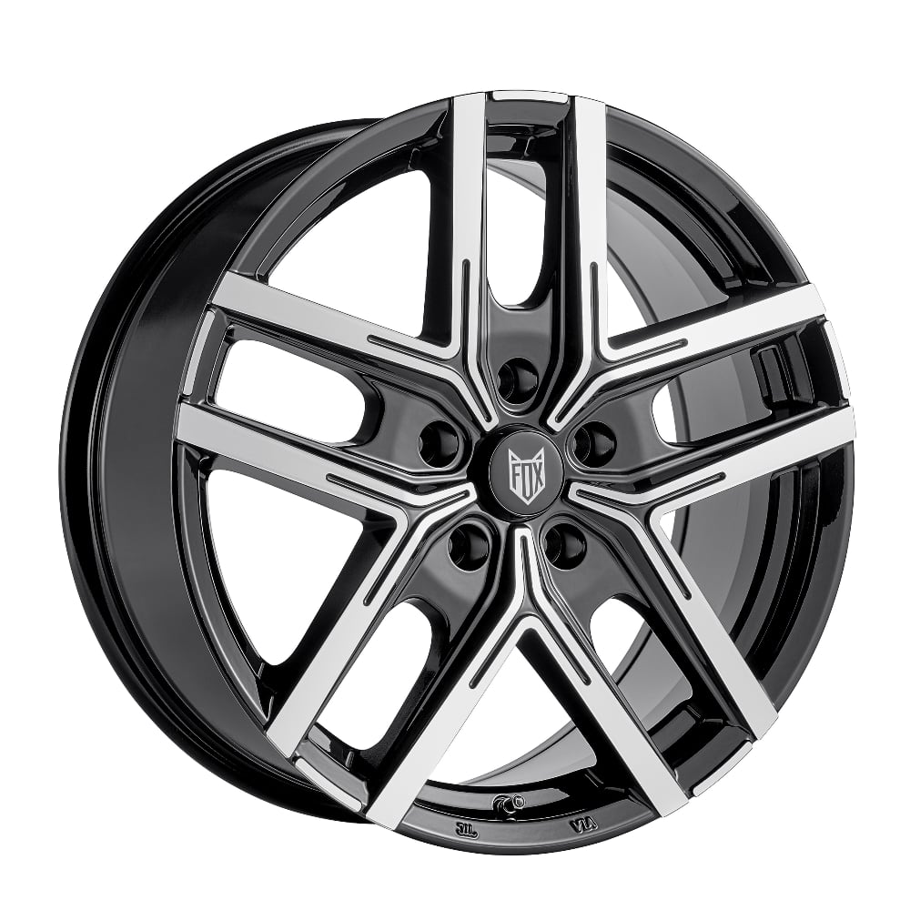 16" Fox WX5 Black Polish Alloy Wheels - Van Wheels