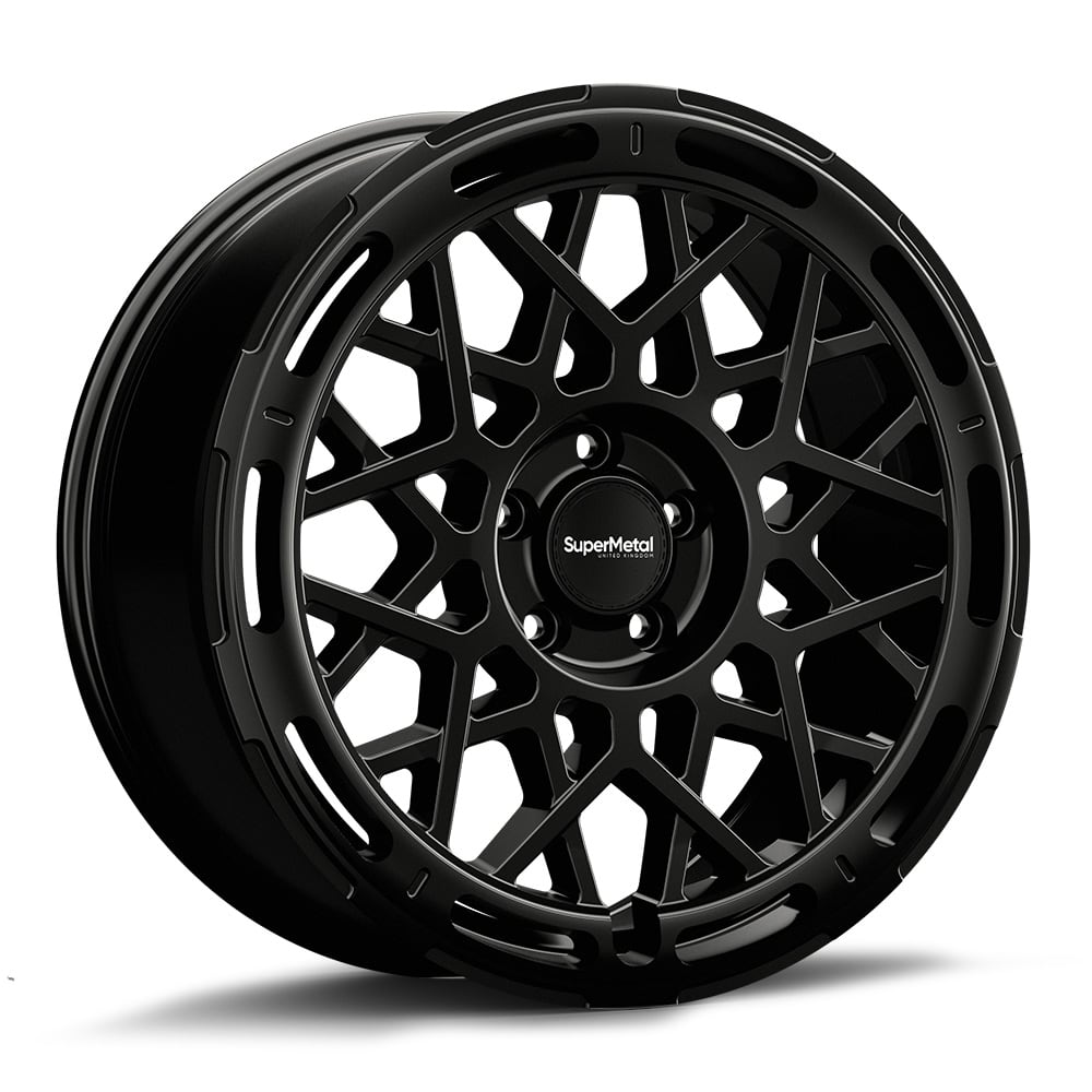 18" SuperMetal Cage Matt Black Alloy Wheels - Van Wheels