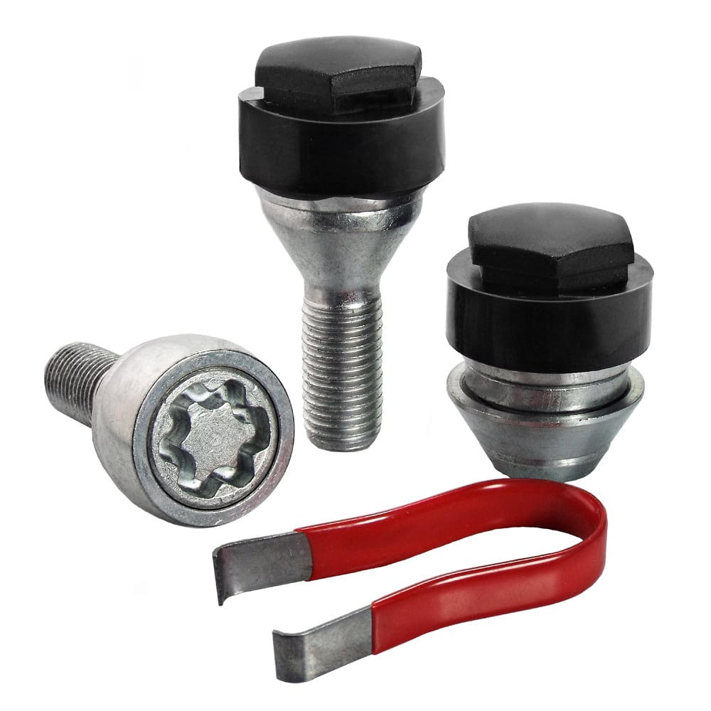 Wheel Nut / Bolt Covers for Evo Mk5 Wheel Locks - Black - Van Wheels